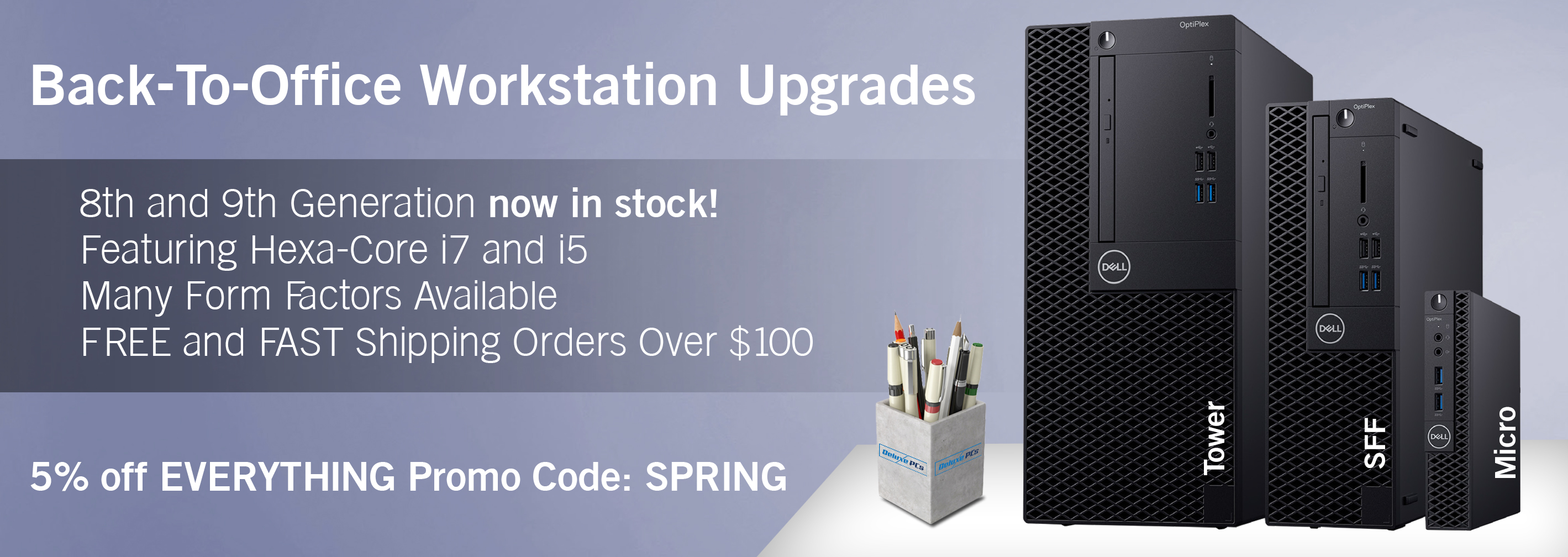 Deluxe PCs, Laptops, Desktops, HP, Dell, Lenovo